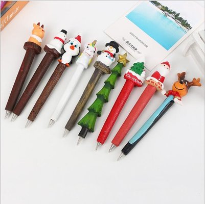 China Advertising Ball Pen with resin christmas Decorations for promotional gift supplier