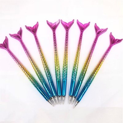 China Creative Mermaid Ballpoint Pens Cute Fish Tail School Office Pen Stationery gift supplier