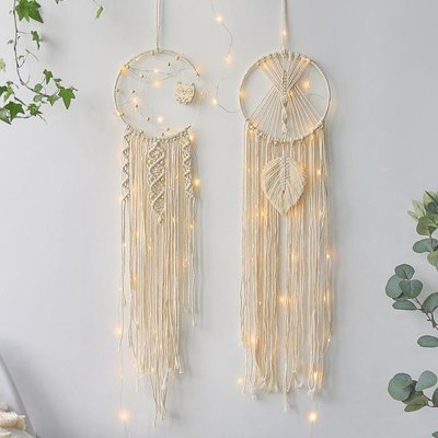 China Hand-Woven Creative Moon and Owl Dream Catcher supplier