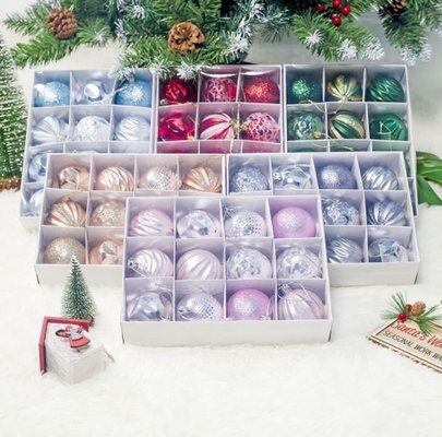 China 6cm New PVC Christmas Balls Christmas Decoration supplier