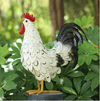 China Europe Style Iron Chicken Model Garden Decoration supplier